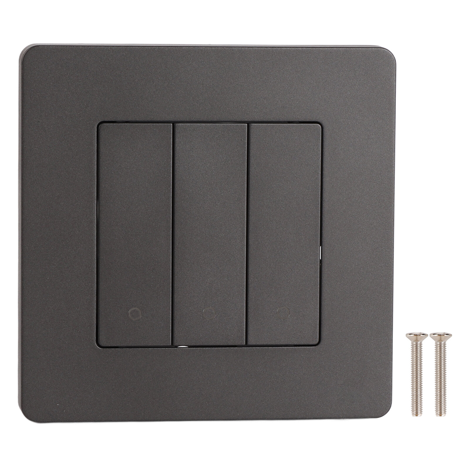 3 Gang Smart Control Panel APP Timing Intelligent Switch Rebound Type AC100‑240V Grey