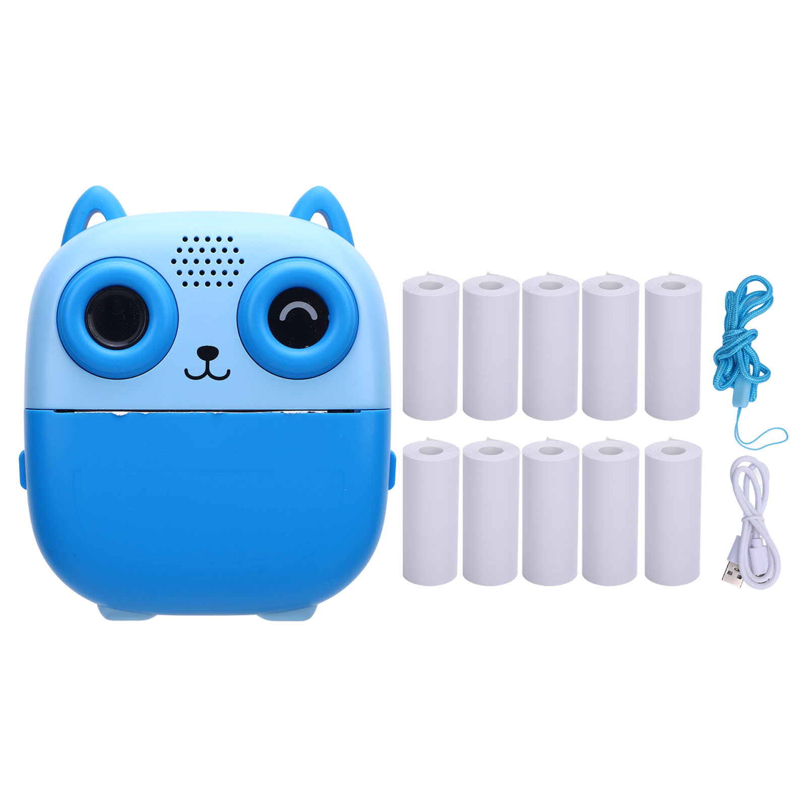 Детская камера для печати, портативная, Bluetooth HD, с 10 рулонами термобумаги