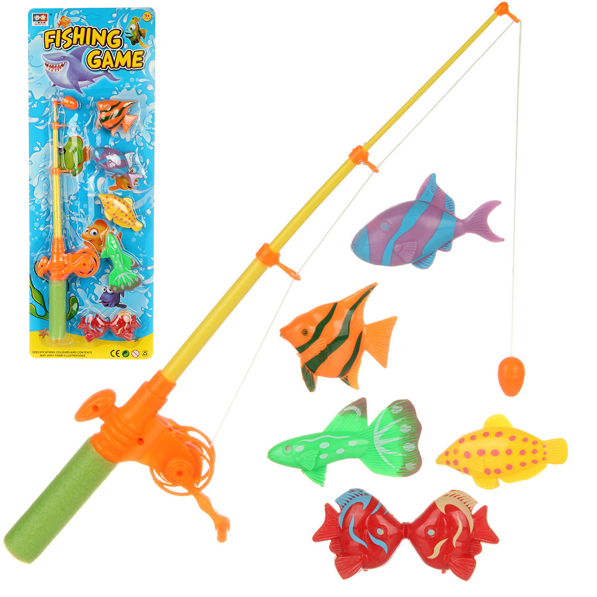 Игра рыбалка магнитная Veld Co "Море", 6 предметов / Развивающая игра для детей рыбалка