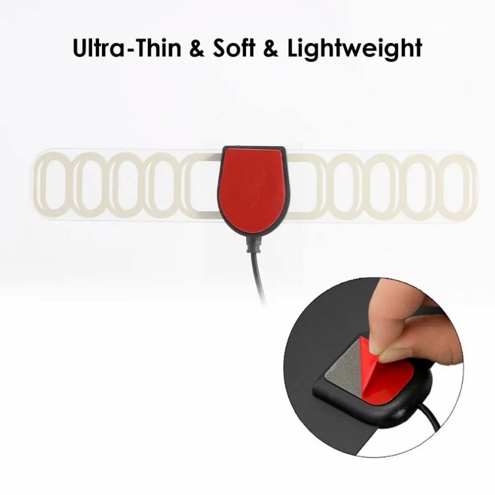 Активная антенна цифрового телевидения 20 дБ со встроенным усилителем 20 дБ, автомобильная антенна DVB-T, антенна DVB-T2 с усилением, цифровая телевизионная антенна