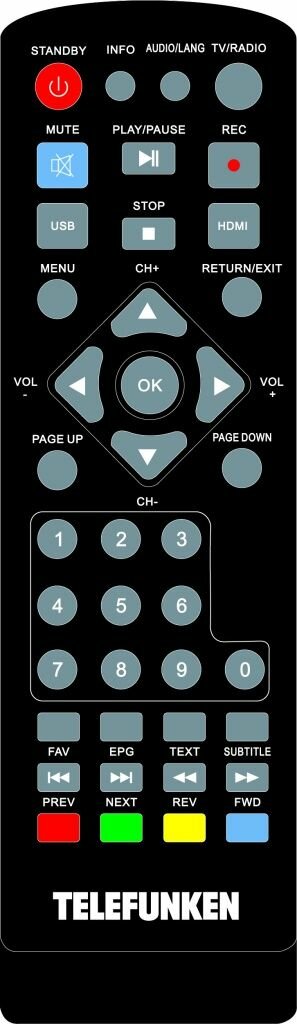 Ресивер DVBT2 Telefunken — фото 1