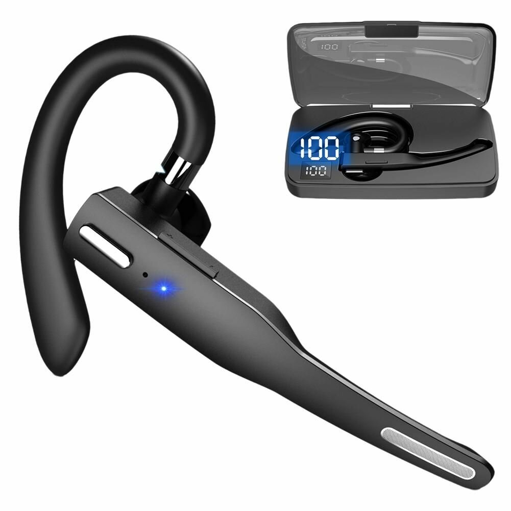 Беспроводная гарнитура Bluetooth 5.3 с шумоподавлением, для телефона и компьютера, 8-10 часов работы