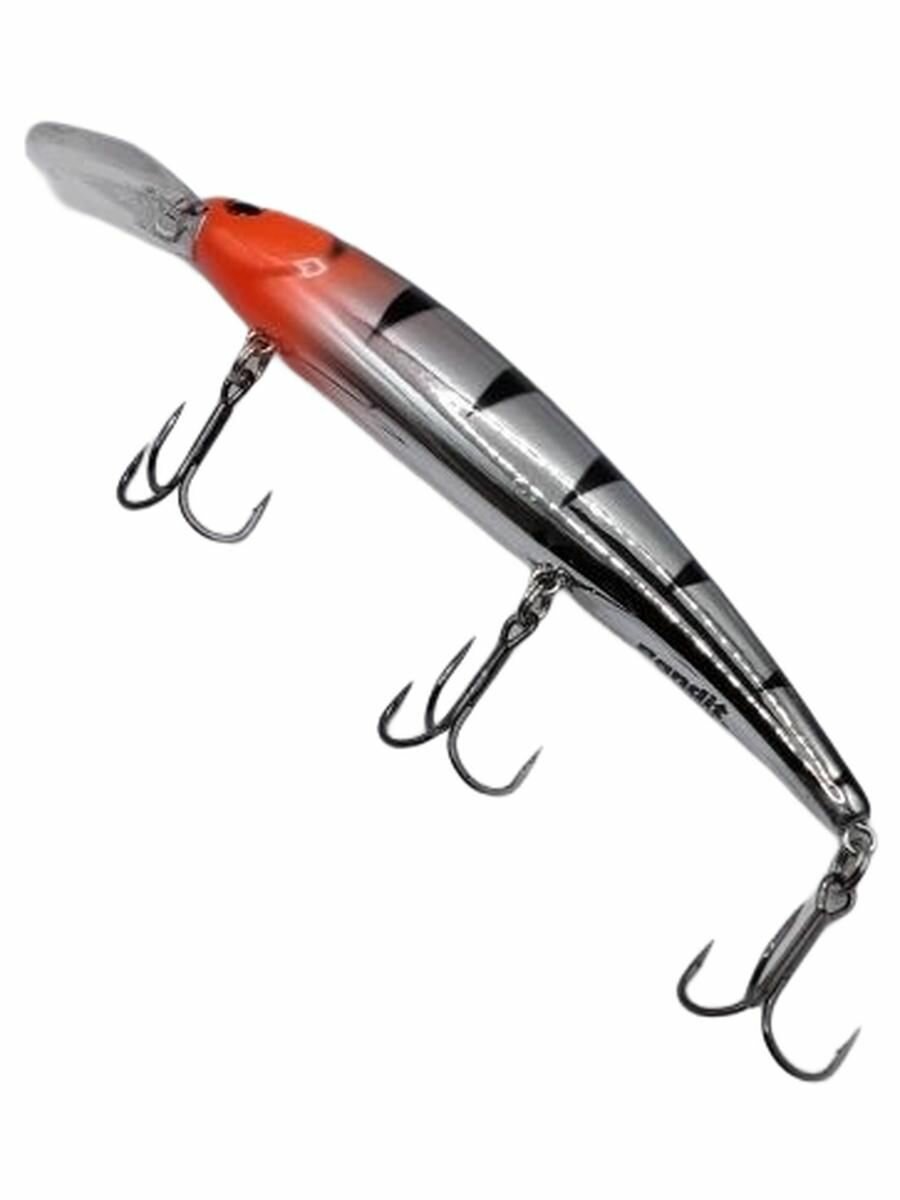 Воблер BANDIT WALLEYE SHALLOW 120 мм 19 г минноу плавающий, глубина 3 м, для щуки, окуня