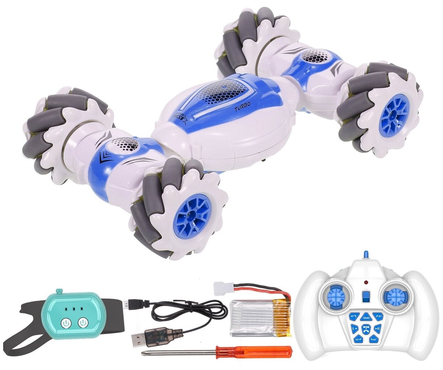 Машина S-012 RC Stunt Car Remote Control Watch Датчик жестов Деформируемые электрические