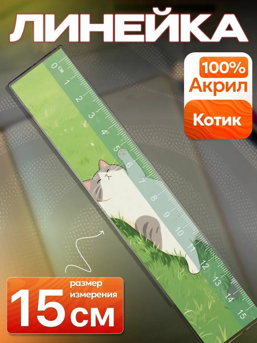 Линейка котик
