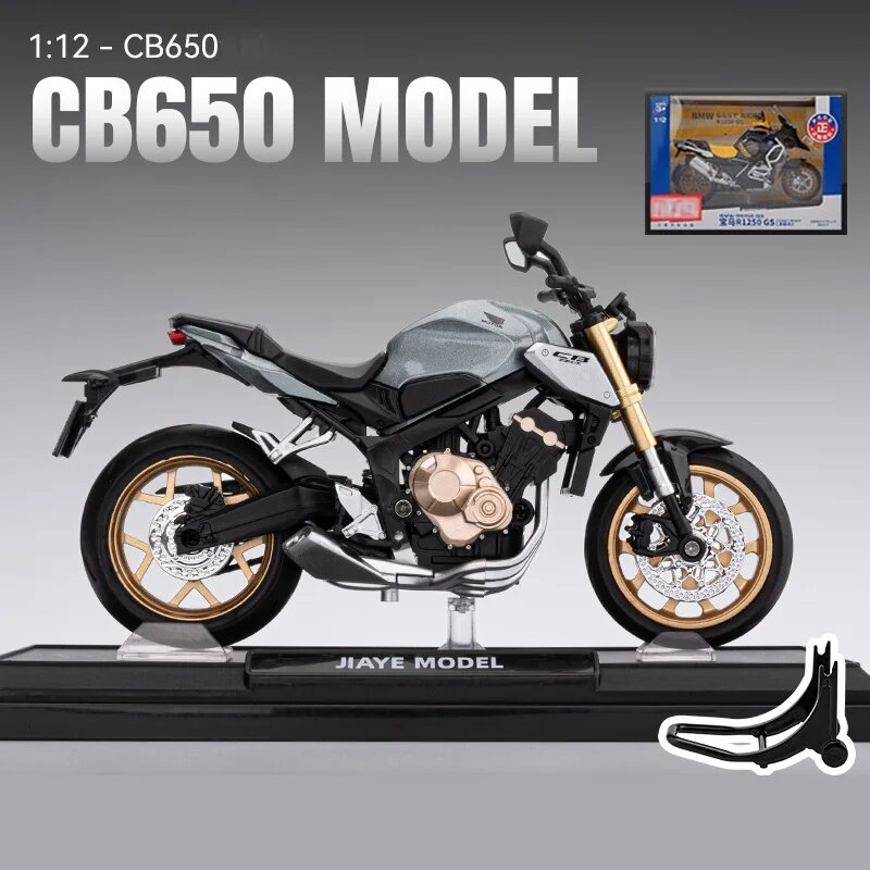 Модель мотоцикла Dream Wing CB650R 1:12 Gray retail box