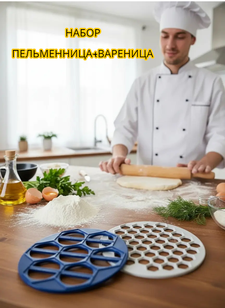 Набор форм для лепки пельменей и вареников 2шт ручная пельменница