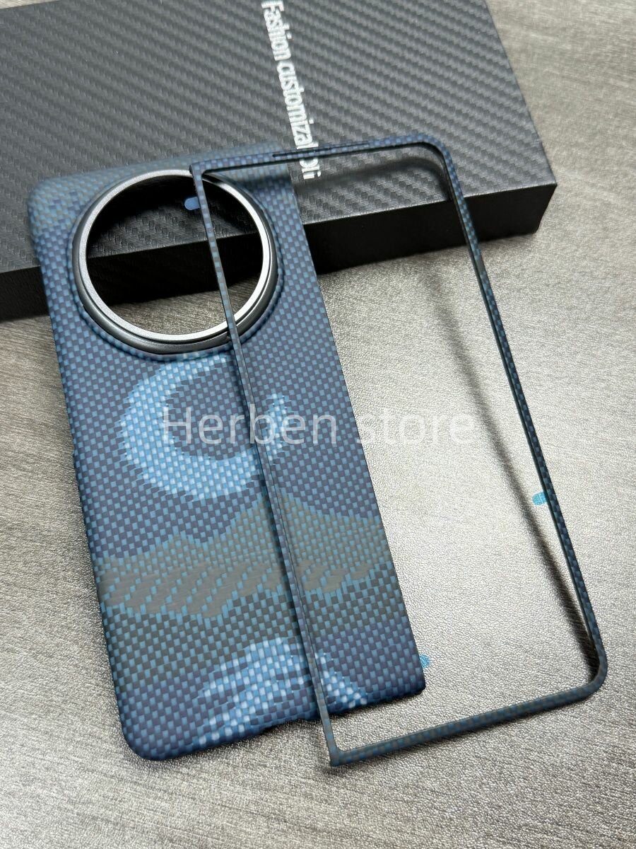 Кевларовый чехол для Honor magic v5, Ультратонкий защитный чехол из настоящего углеродного волокна