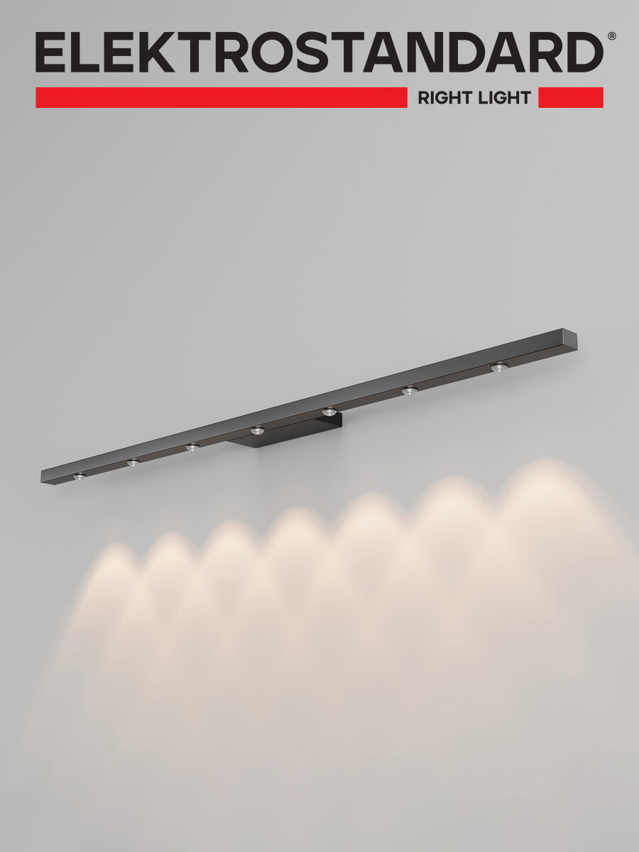 Подсветка для картин / Настенный светодиодный светильник Elektrostandard Artline 40162/LED, 10 Вт, 3000K, цвет титан