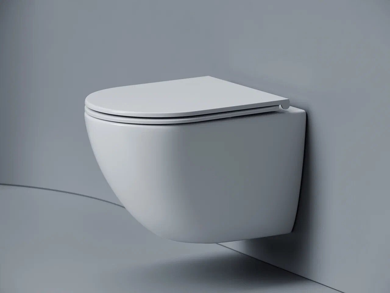 Подвесной унитаз Ceramicanova Alba CN11005T торнадо 3.0, безободковый, с крышкой микролифт, белый