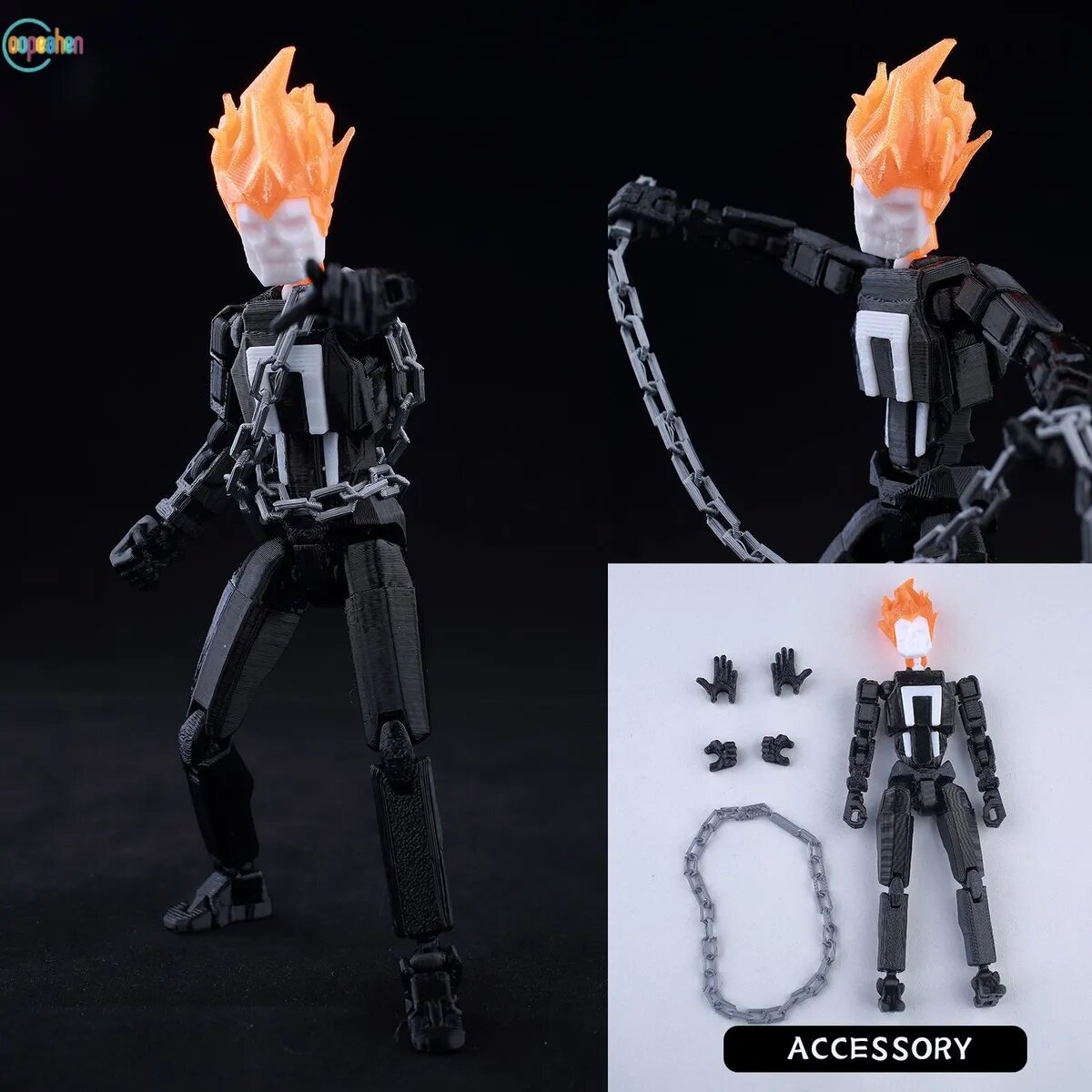 Jujutsu Kaisen Сукуна 3D печатная подвижная экшен фигурка Lucky Dummy 13, коллекционная модель манекен