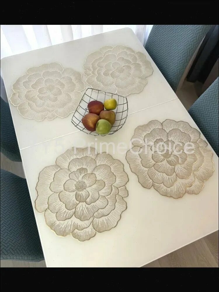 Салфетка сервировочная ПВХ (поливинилхлорид) 38x40см, 4шт.