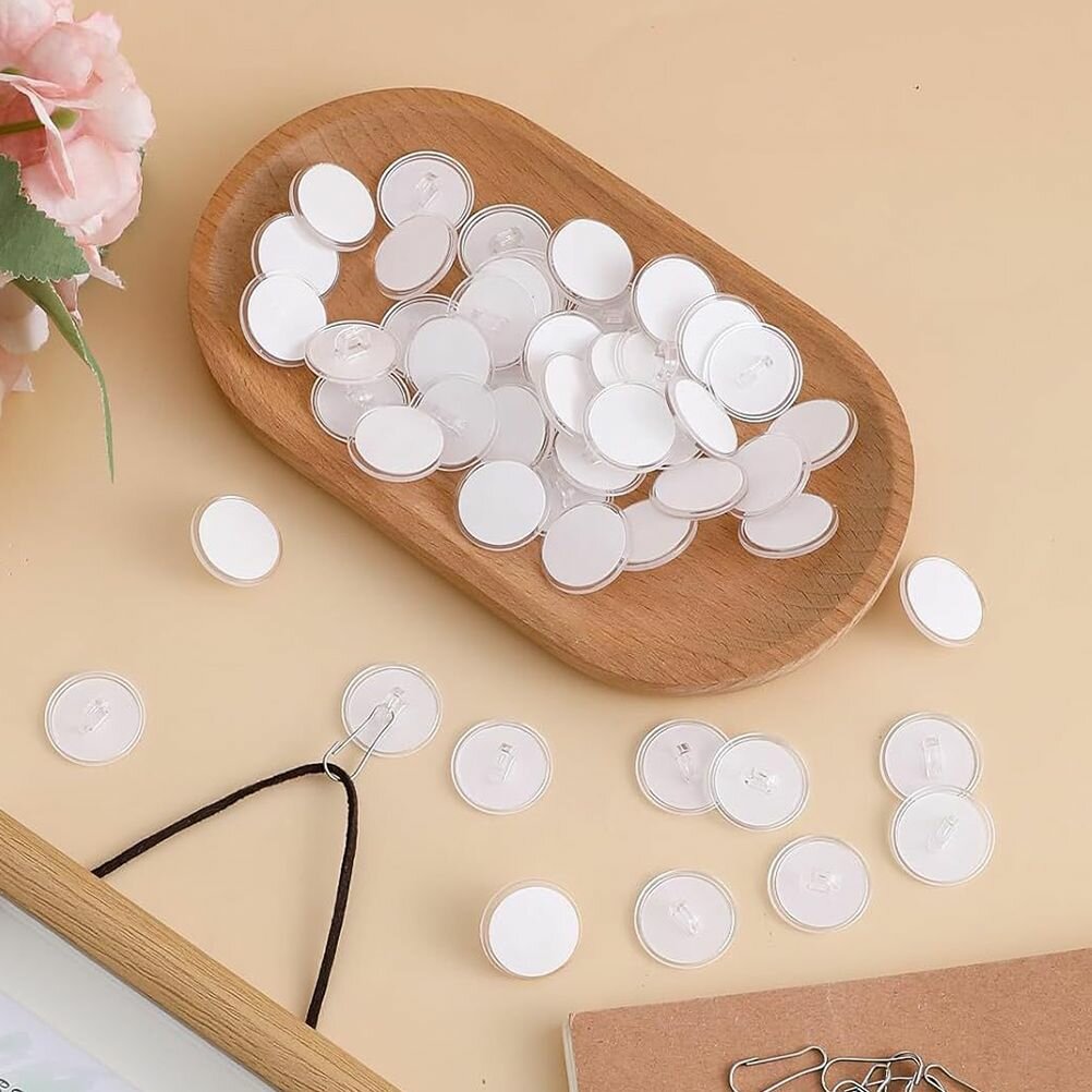 Крючки На Потолок Самоклеящиеся Прочные Для Подвесных Украшений И Баннеров 50Шт