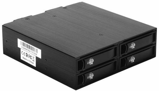Exegate EX264647RUS Корзина для HDD Exegate HS425-01 (универсальная, на 4*2,5" SATA/SAS HDD, занимает 1*5,25" отсек)