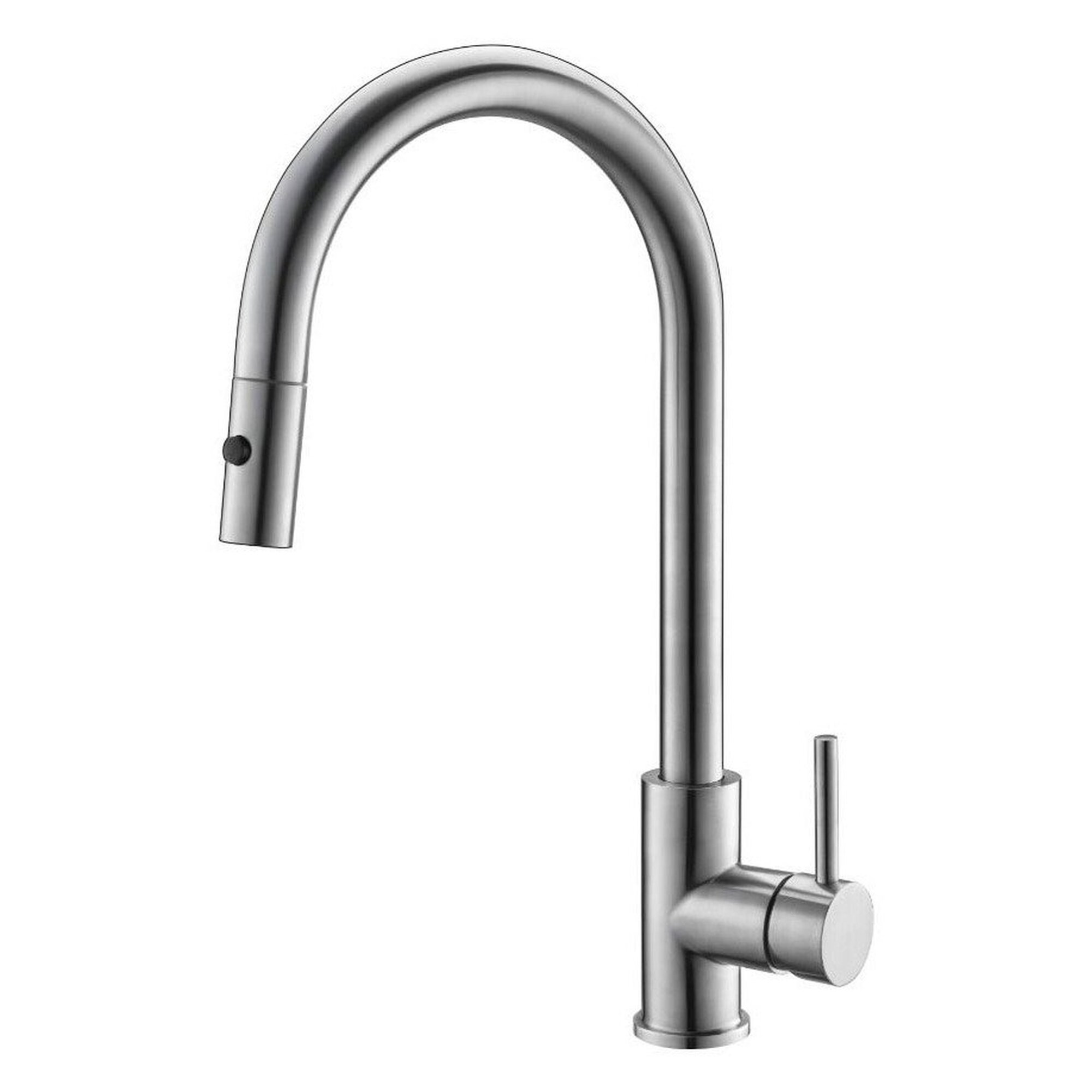 Смеситель BelBagno BB-LAM31B-IN, нержавеющая сталь, выдвижной излив, аэратор, матовый хром