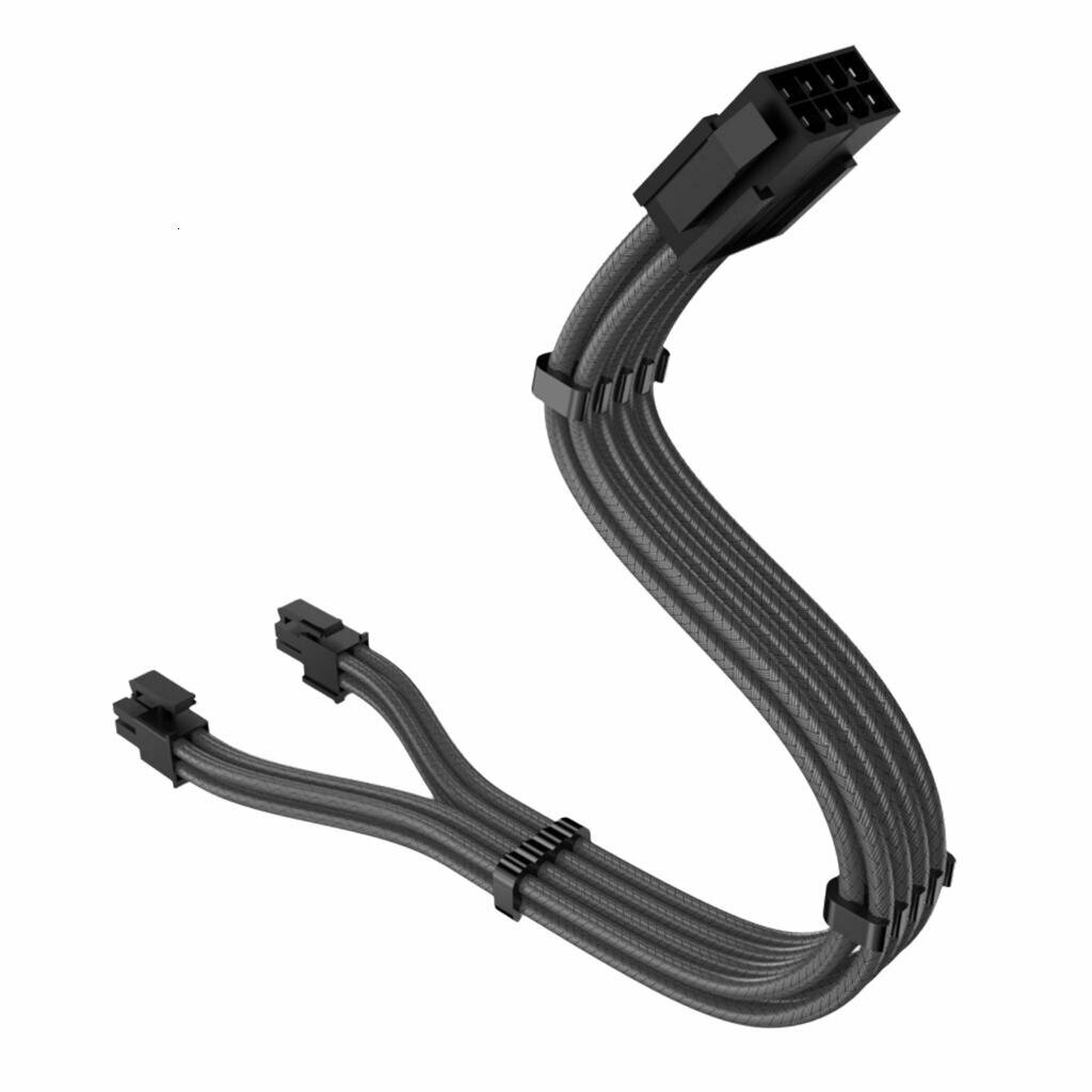 Кабель питания 8pin на 4+4pin, 11,8 дюйма, Серый