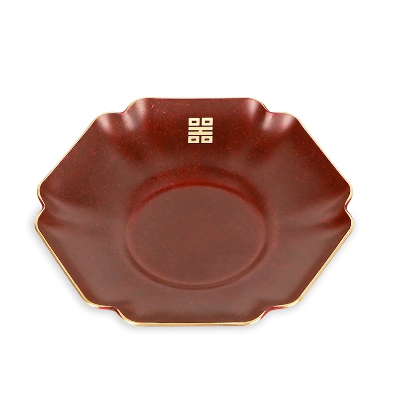 Медный подстаканник для чая, латунный термоизоляционный поднос для чашек, китайский ретро-аксессуар для чайной