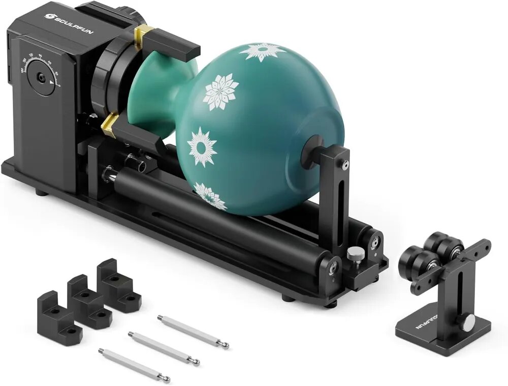 SCULPFUN RA Pro Max Roller 4 в 1 поворотный модуль оси Y для цилиндрических объектов