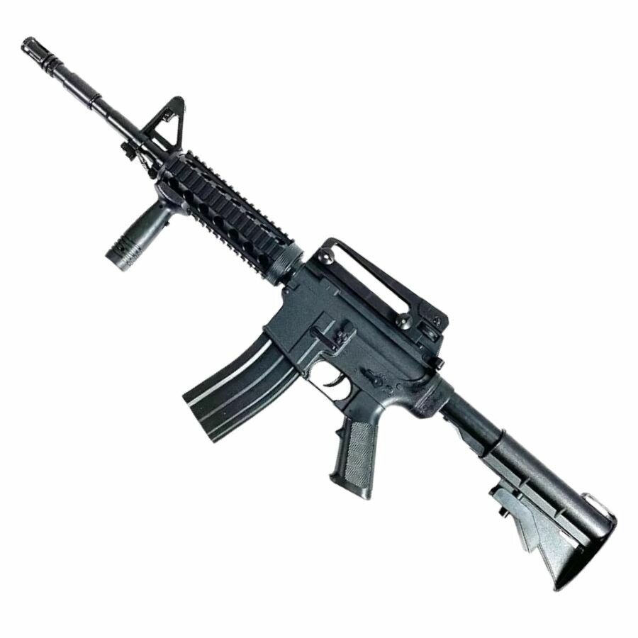 Детский автомат Эмка игрушечное оружие с прицелом М4 с мягкими пулями Орбиз