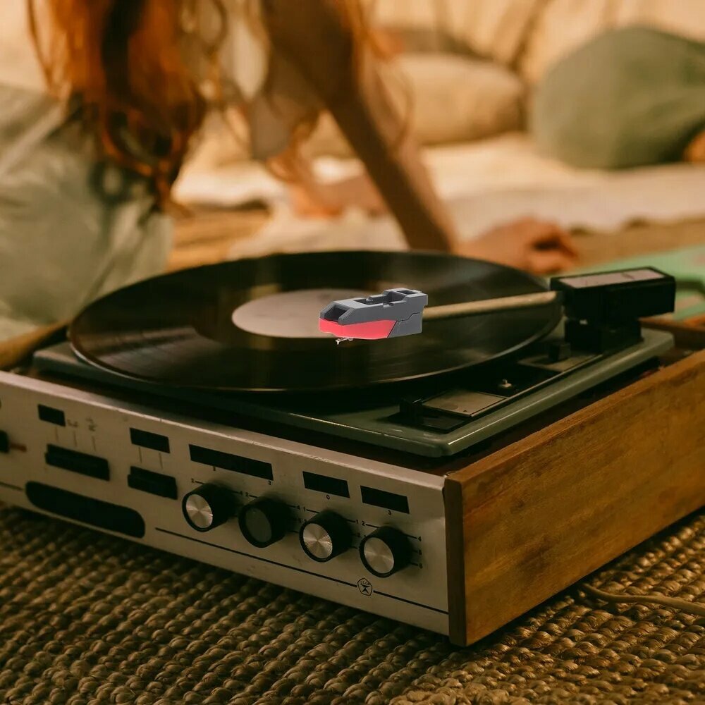 Звукосниматель Для Проигрывателя Виниловых Пластинок, Замена Иглы, Алюминиевый, 1 Набор