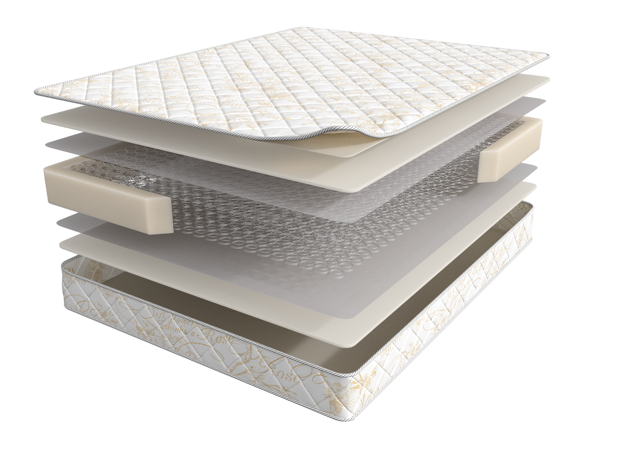 Матрас пружинный гипоаллергенный Balance Smart с блоком зависимых пружин 70х195 см