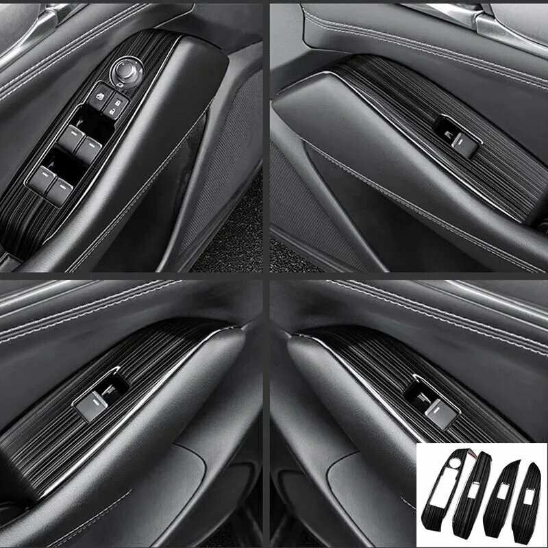 Внутренняя отделка для Mazda 6 Mazda6 2019 2020 2021, центральная консоль, панель стаканов, рамка передач, декоративная накладка автомобиля.