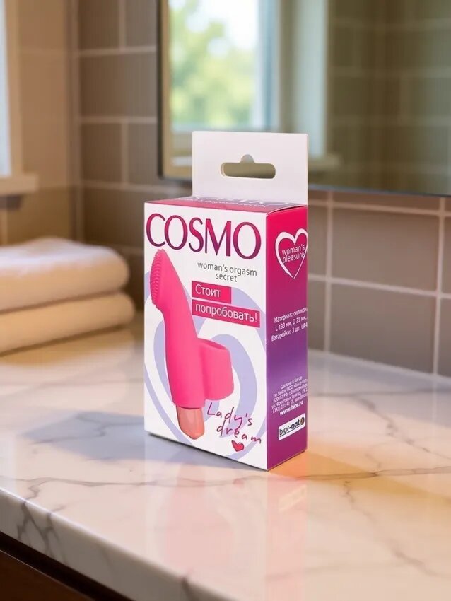 Вибронасадка Cosmo Dream, силиконовая, с вибрацией, длина 7,5см
