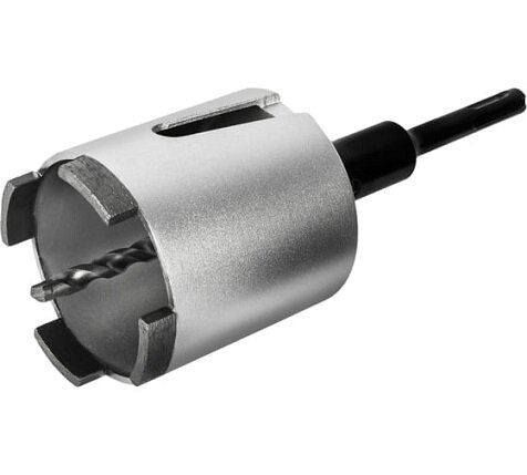 Коронка алмазная ПРАКТИКА "Профи" 72мм SDS-plus, по бетону, безударная