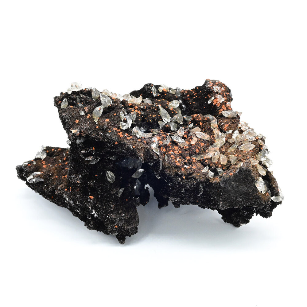 Кальцит на гематите кристаллическое образование 110*58*55мм, 291г .