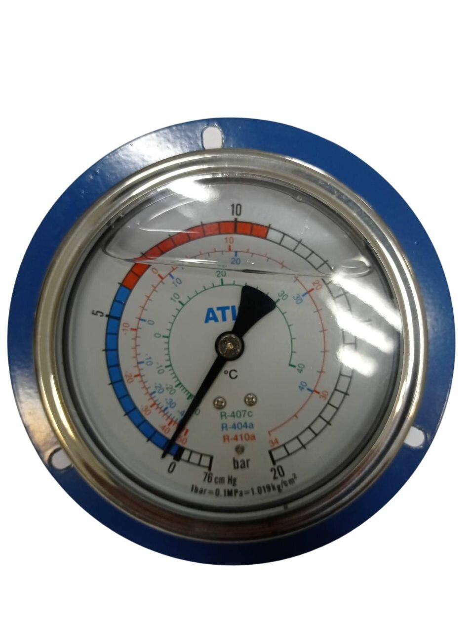 Манометр "ATIS" (-1/0-20 BAR) 110мм (глицерин)