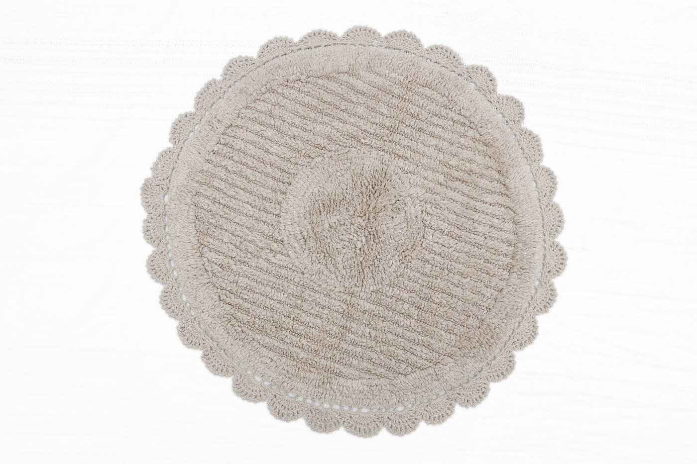 Коврик для ванной кружевной Sofi De Marko LAURA (беж) 75х75