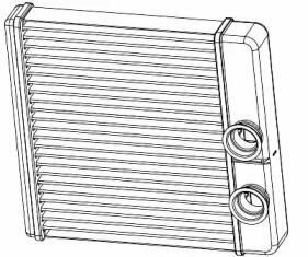 Luzar радиатор отоп. для а/м лада 2190 гранта (15-) (тип kdac) (lrh 0194) lrh0194