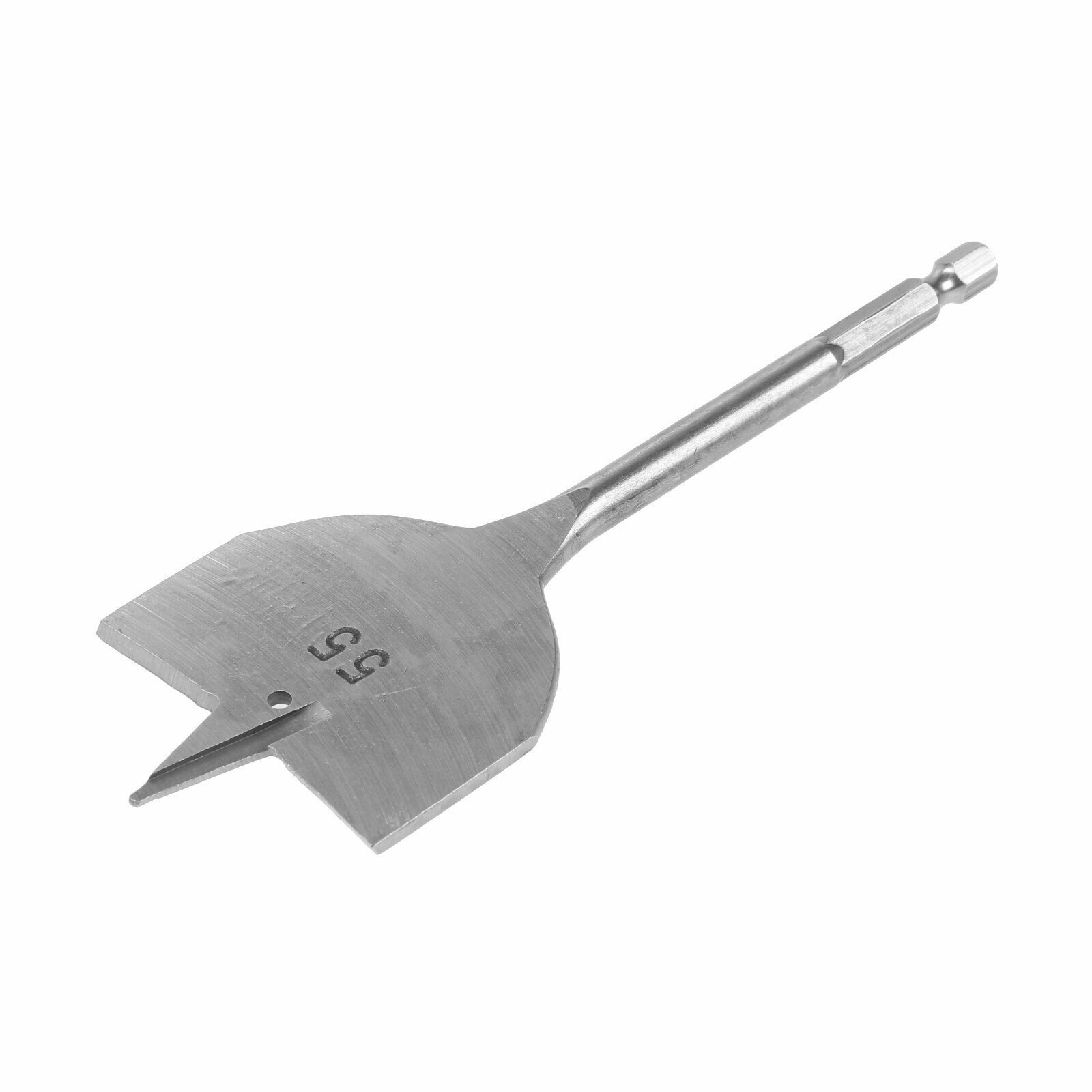 Сверло по дереву перовое тундра, шестигранный хвостовик, 55 х 152 мм, 1032509