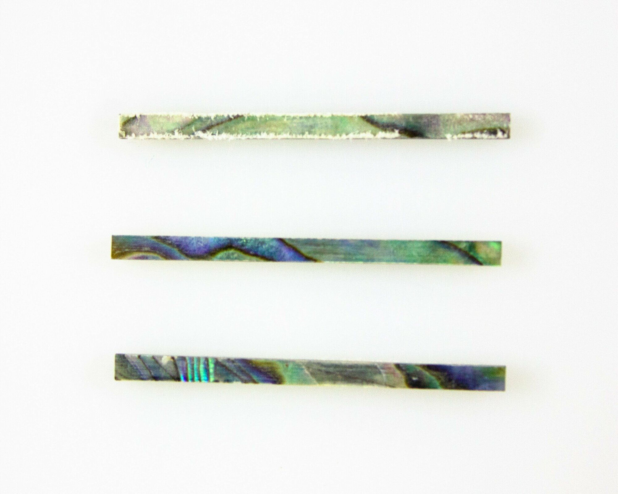 HOSCO F-5030 инлей натуральный перламутр (1.6 мм х 25 мм), Комплект из 15 шт