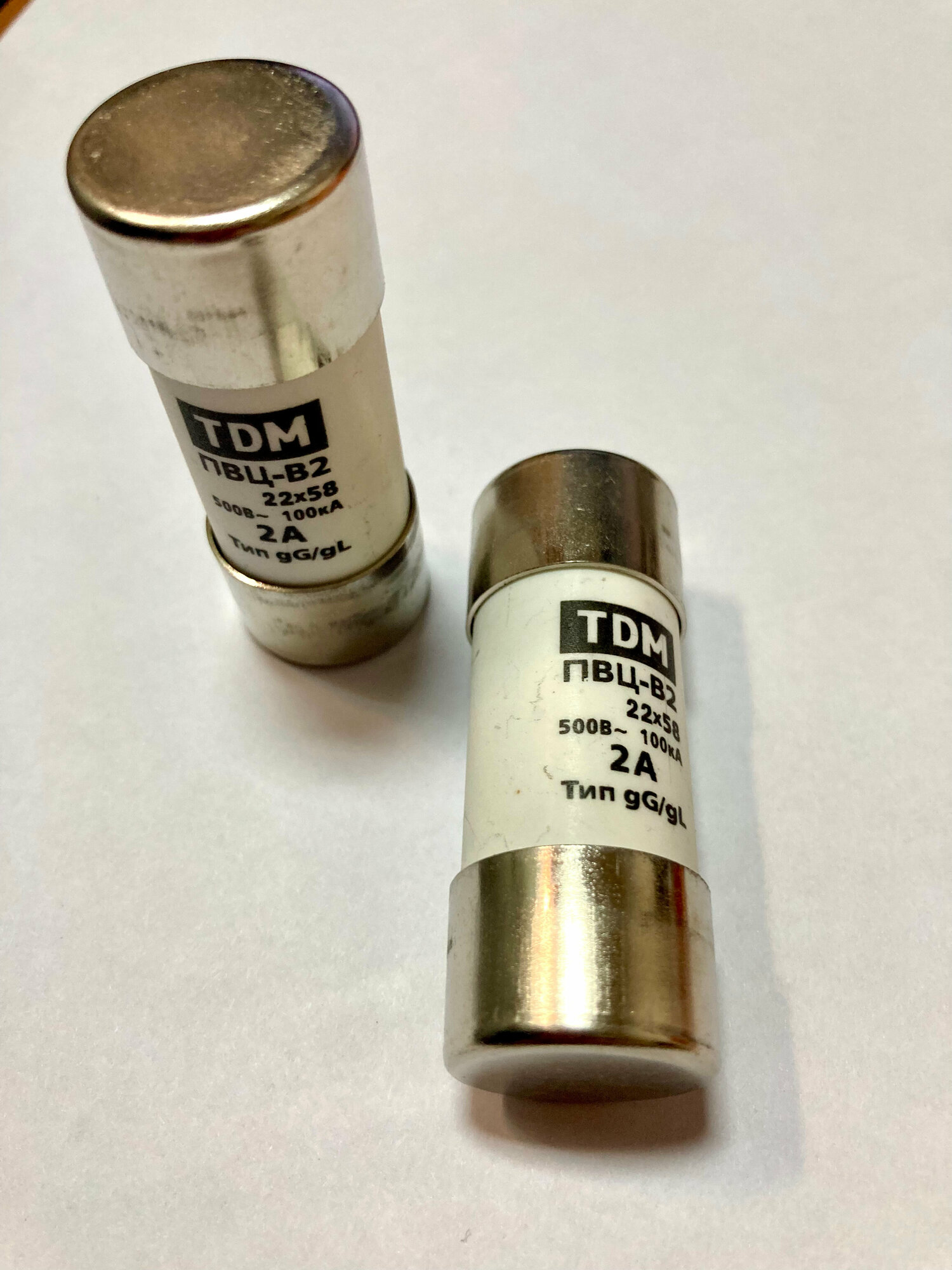 Плавкая вставка ПВЦ-В2 22х58 2А TDM SQ0729-0023 (1 шт.)