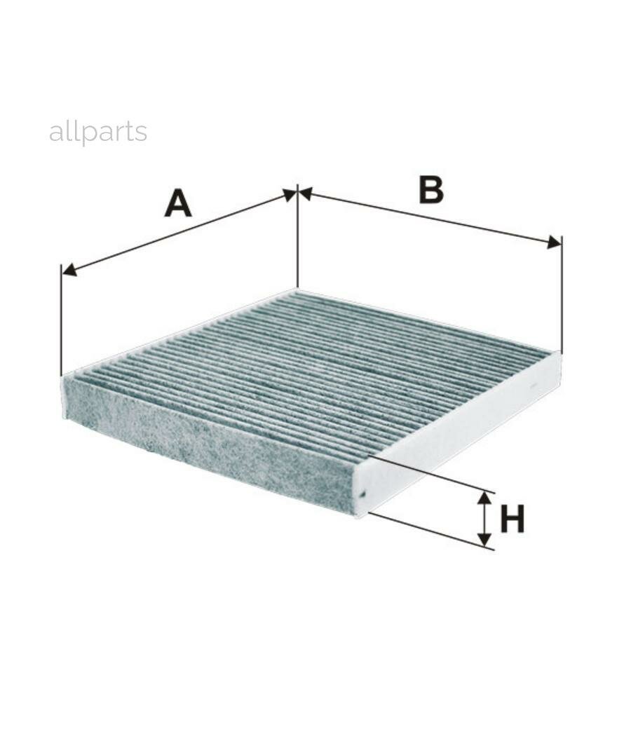 FILTRON K1311A фильтр салонный угольный\ AUDI A3, VW GOLF VII