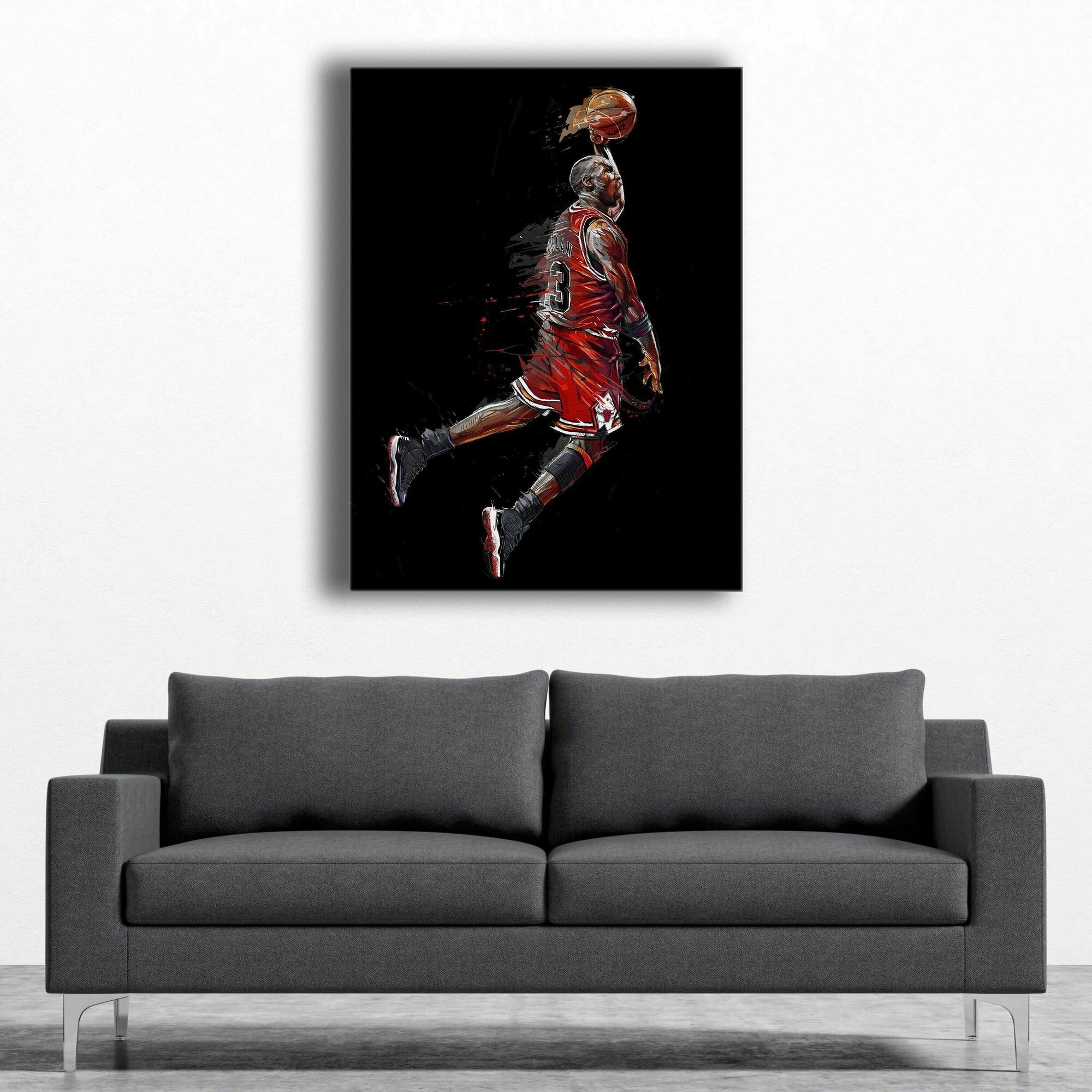 Интерьерная картина на холсте / NBA / Майкл Джордан 40*60