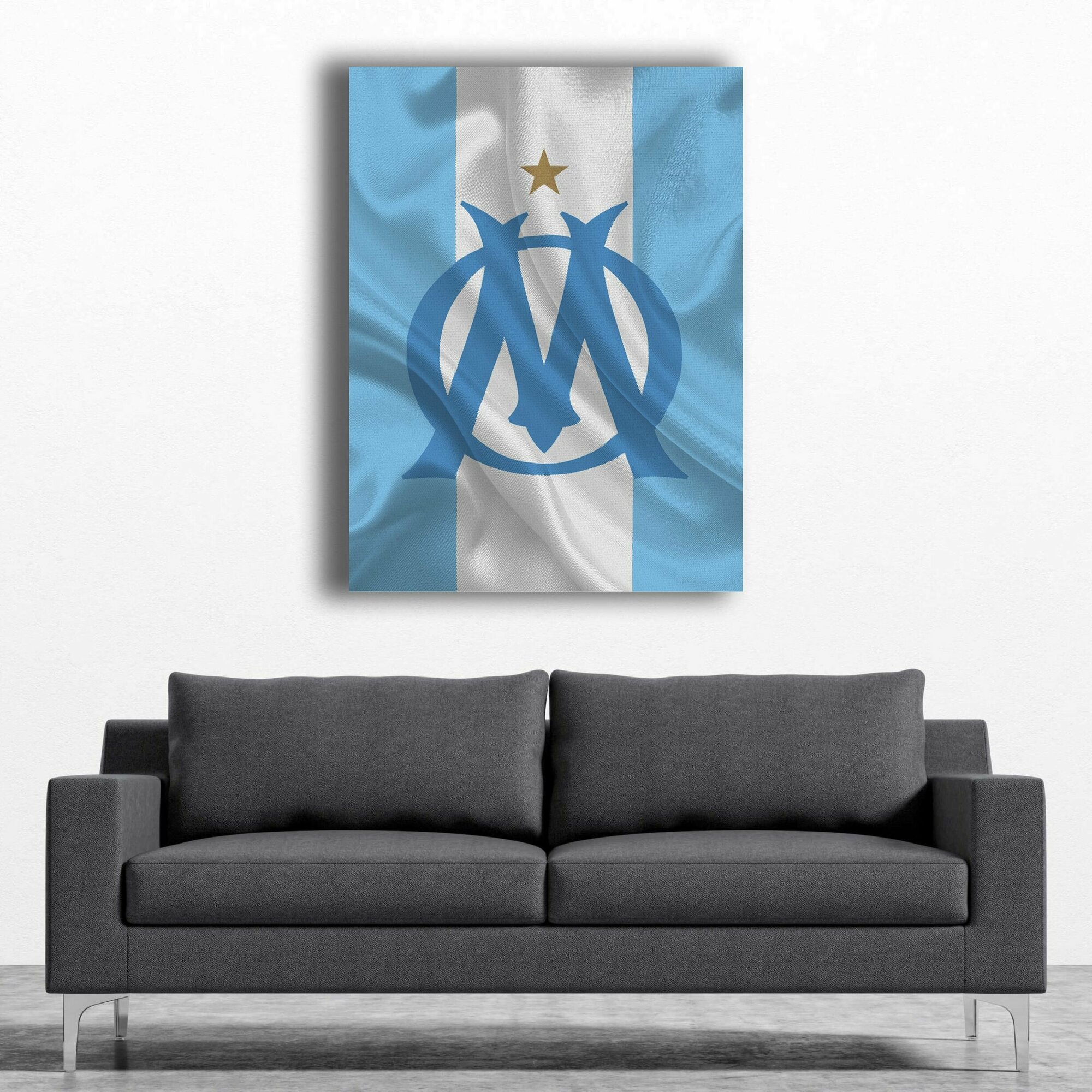 Интерьерная картина на холсте ФК Олимпик Марсель 40*60