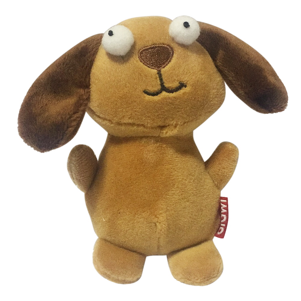 75431 Игрушка для собак Собака с пищалкой 15см, серия PLUSH FRIENDZ, GiGwi