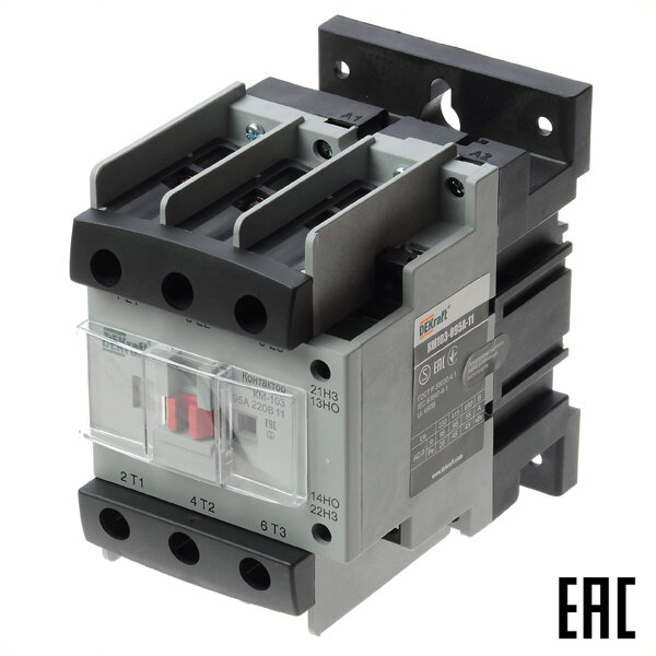 Контактор КМ103-095A-220B-11 22148DEK 220В 95А 1з+1р DEKraft