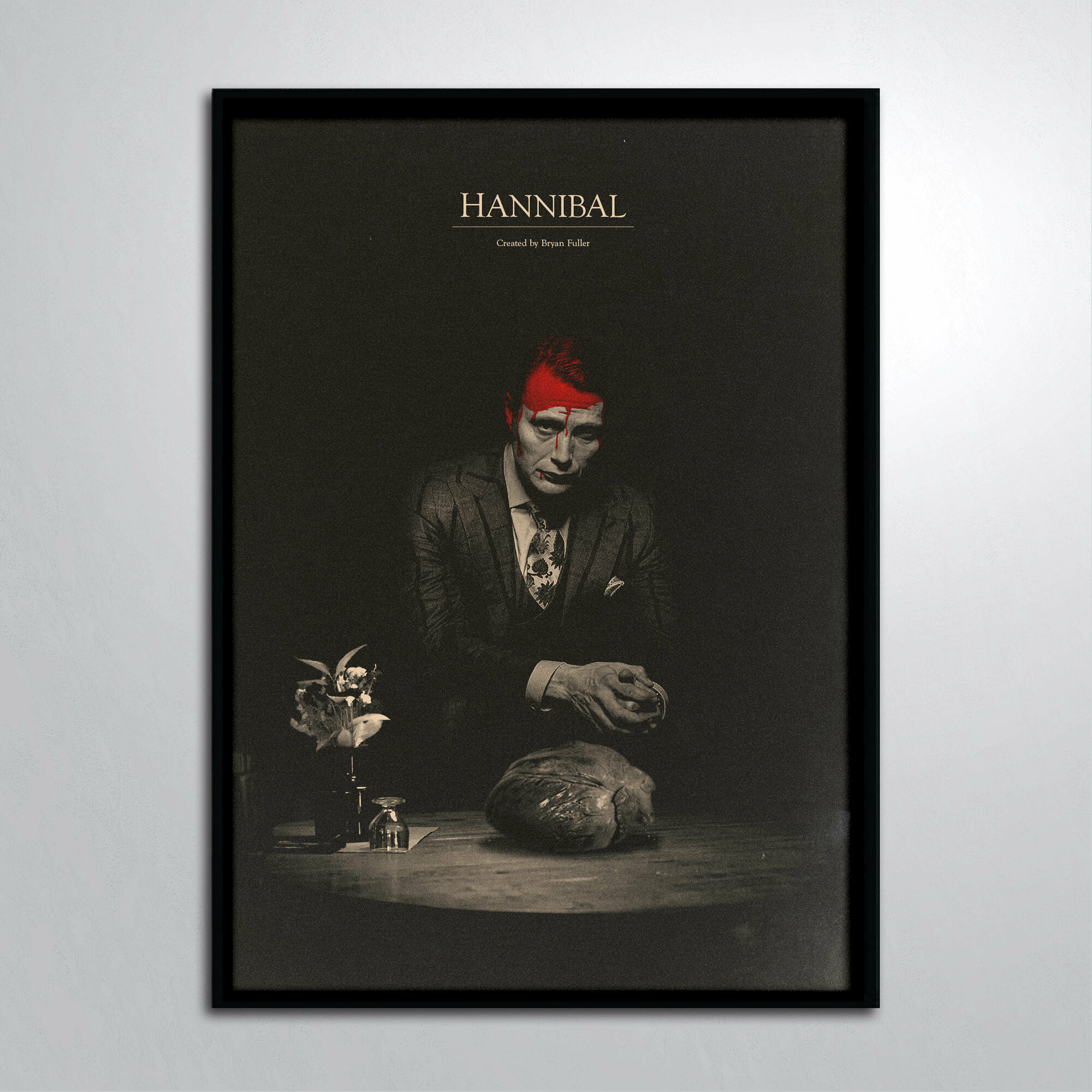 Постер без рамы/Ганнибал Мадс Миккельсен Меню Hannibal