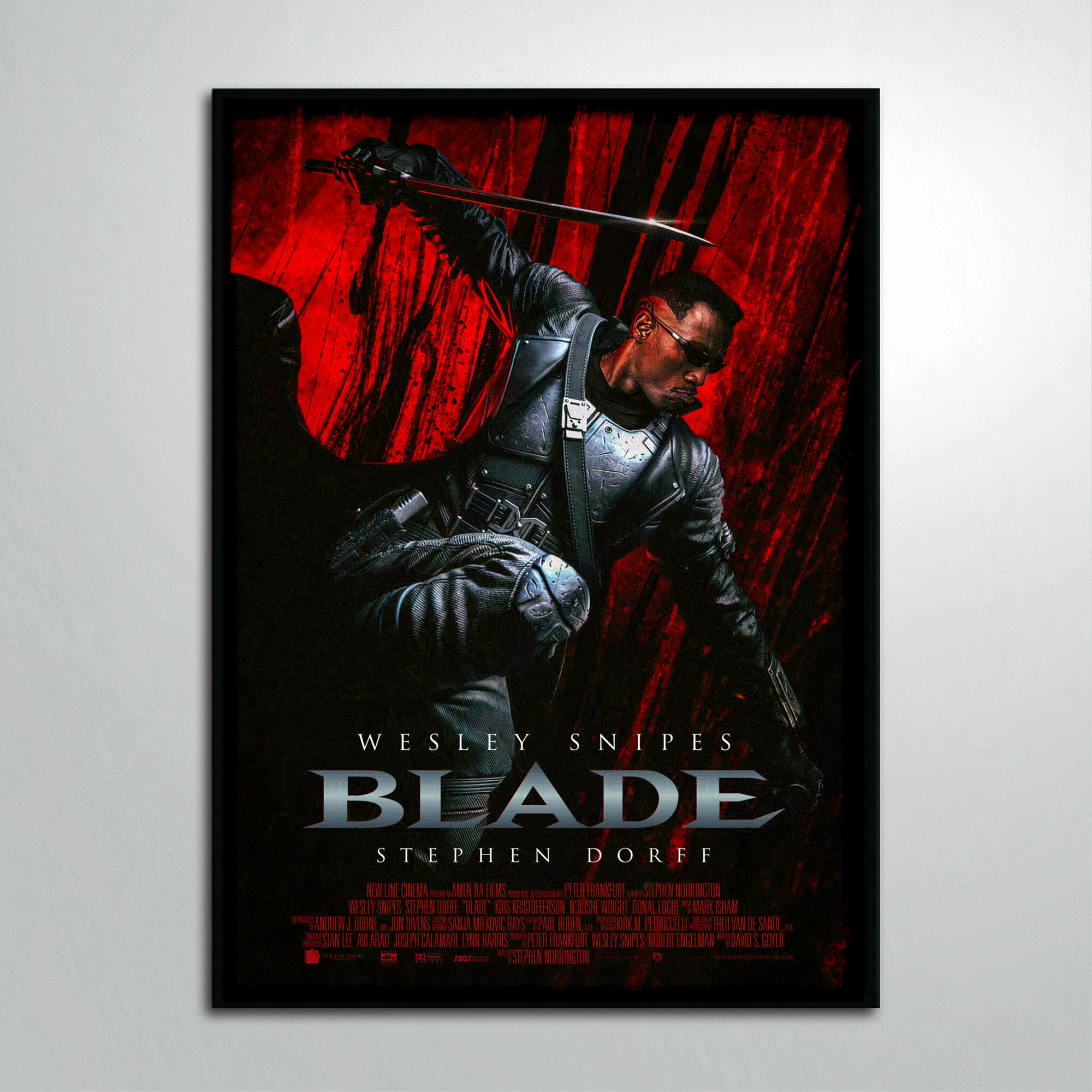Постер в раме/Блэйд Уэсли Снайпс Классичесий Blade