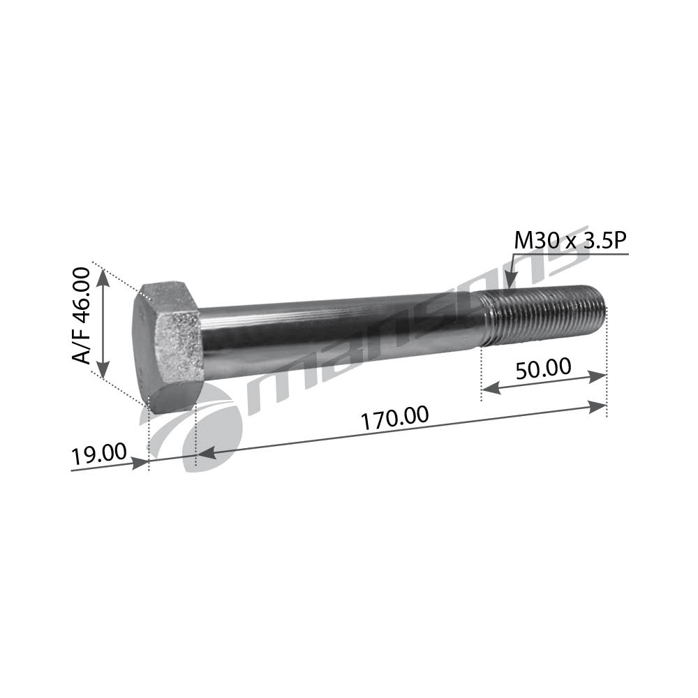 MANSONS M30170 реактивной тяги m30x3.5x50 l=170\ bpw