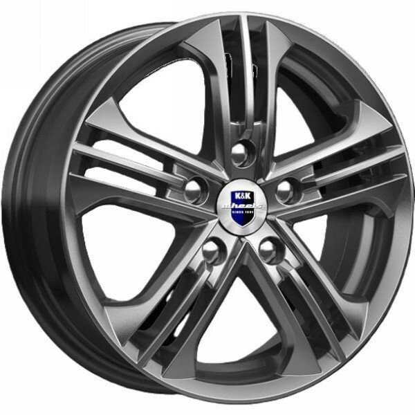 Колесный диск КиК Trinity (КС615) 6x15 5x114,3 ET45 67,1 Дарк платинум