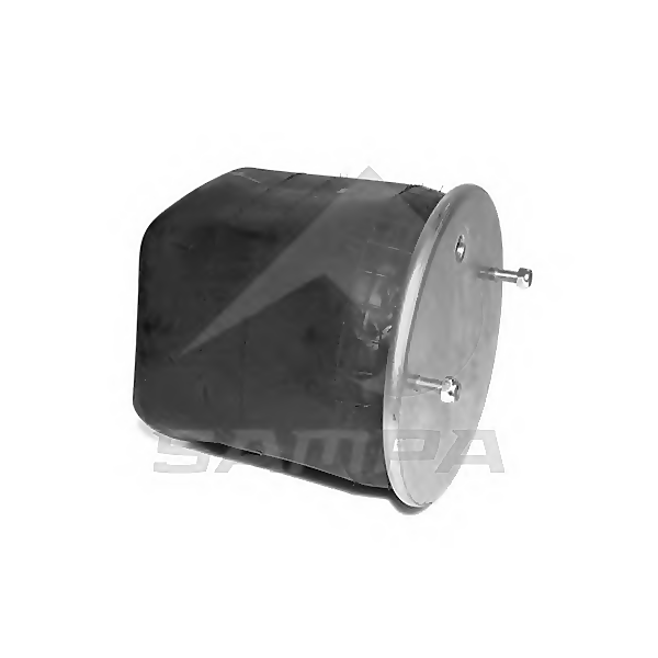 SAMPA SP 554028 (SP554028_SA) пневмоподушка без стак. 2шп. m12 смещ.25 1отв-шт. m22 н: отв. d156.5 \schmitz, weweler