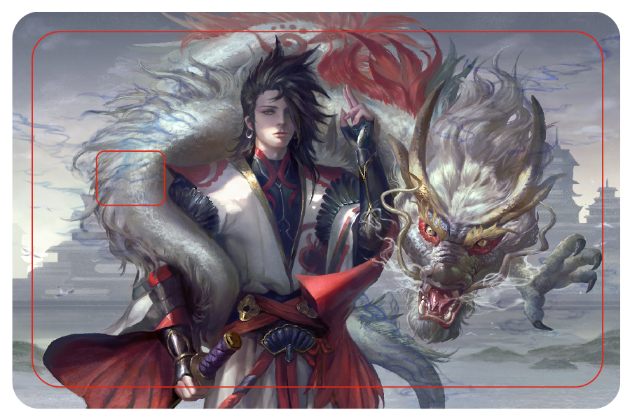 Наклейка на банковскую карту, демон Мэн Хао