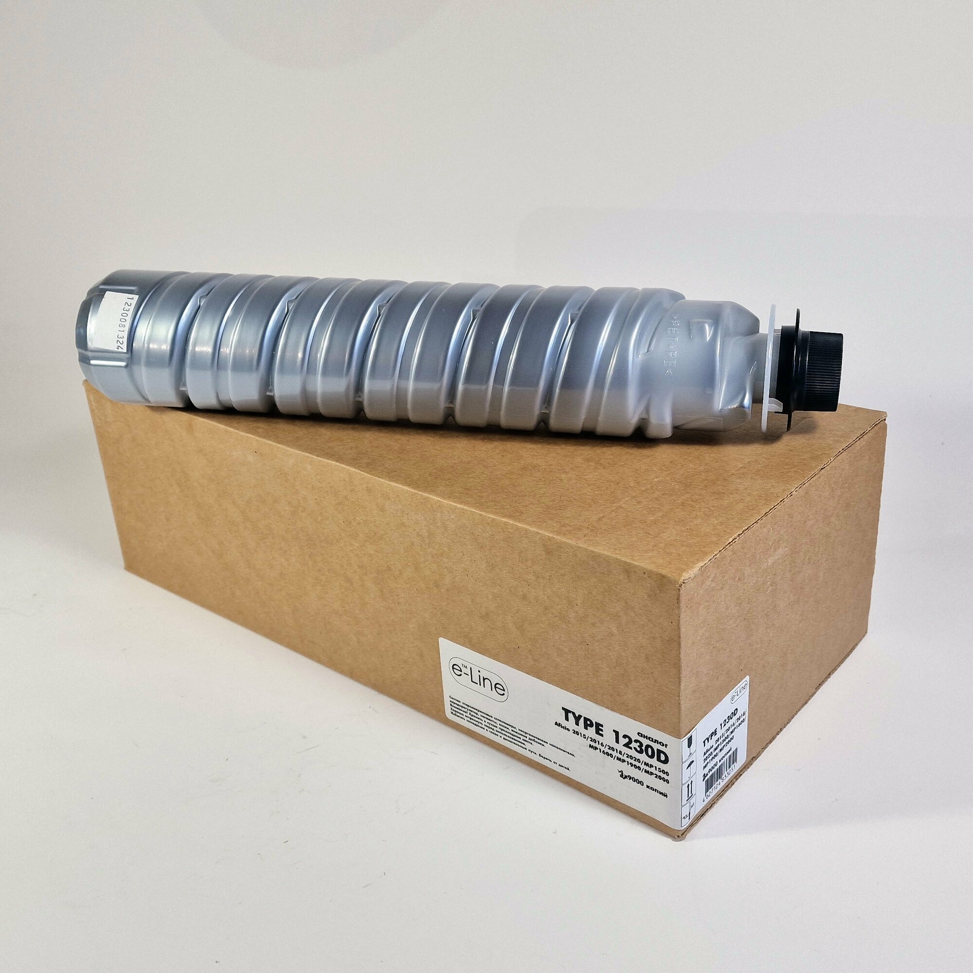 Тонер картридж Type 1230D, MP 2000, 842015, 842340, E-Line, для Ricoh Aficio 2015, 2018, 2020, 1 шт, черный, 9000 листов