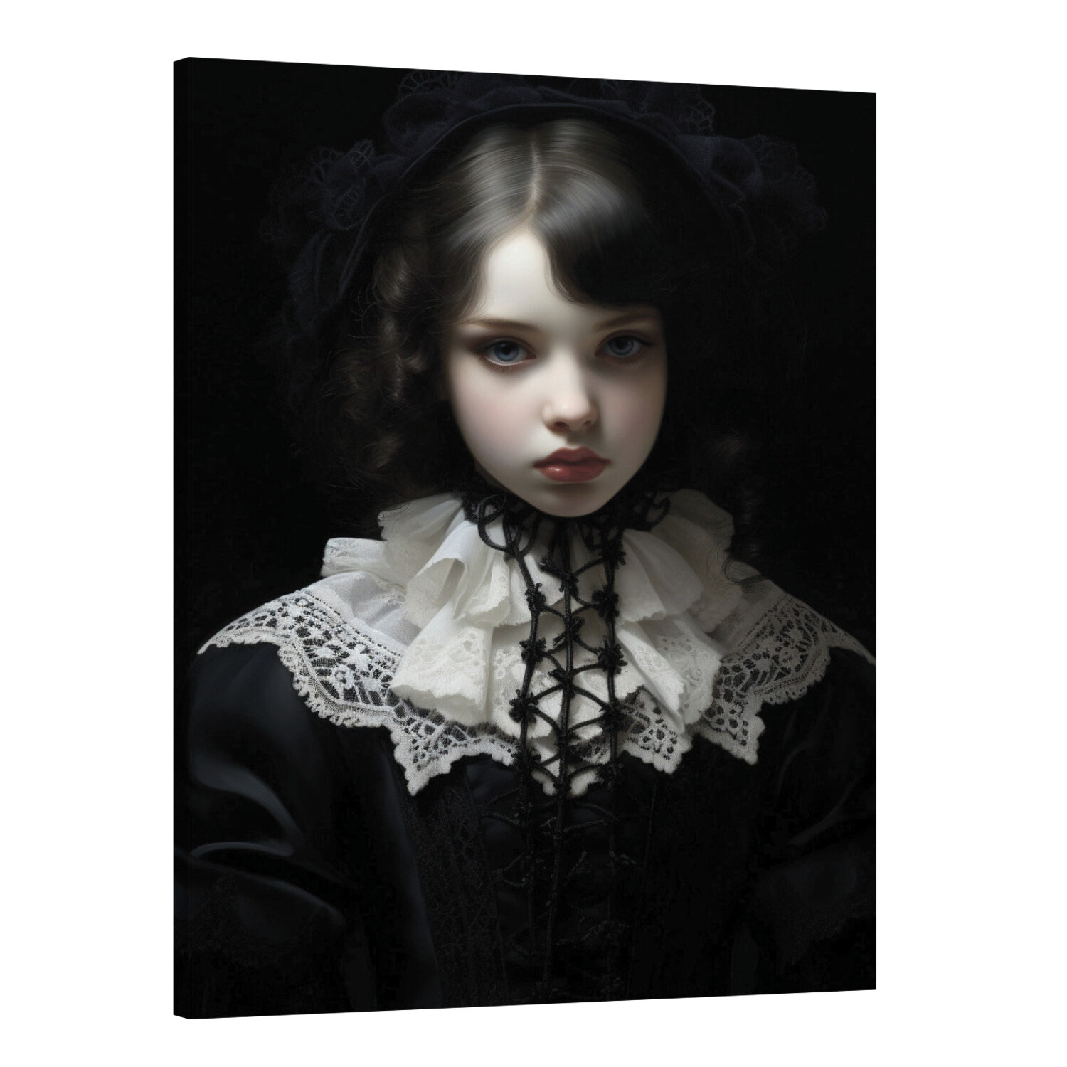 Интерьерная картина 50х70 "Кукла в стиле готика"