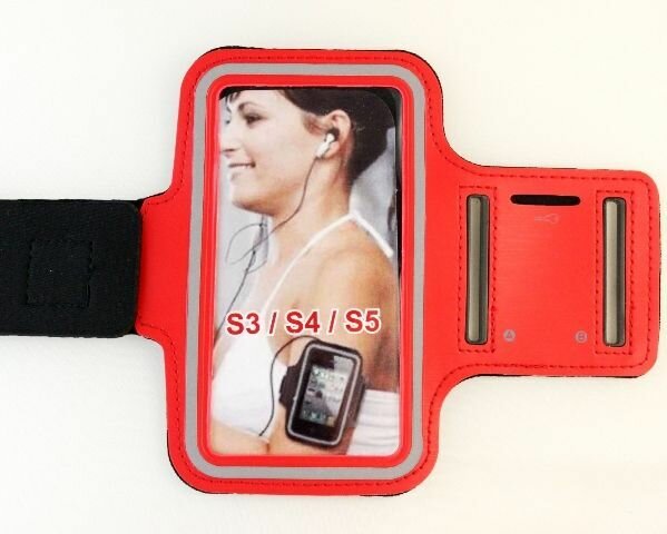 Чехол для бега (Samsung Galaxy S3 S4 S5) Красный