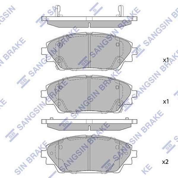 HI-Q SP1729 sp1729 колодки дисковые передние\ Mazda (Мазда) 3 1.5 / 2.0 / 2.2d 13